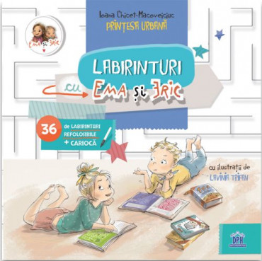 Labirinturi cu Ema și Eric. 36 de labirinturi refolosibile + cariocă ...