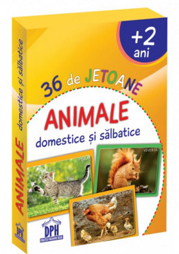 Animale domestice şi sălbatice. 36 de jetoane - *** | Libraria Sophia