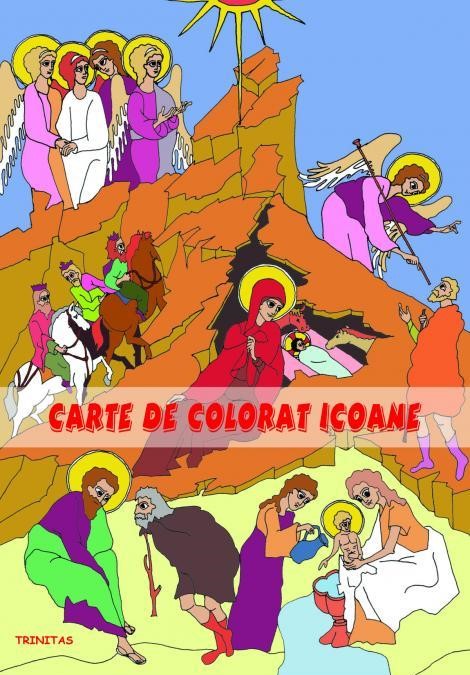 Carte de colorat icoane - Adrian Coșa | Libraria Sophia