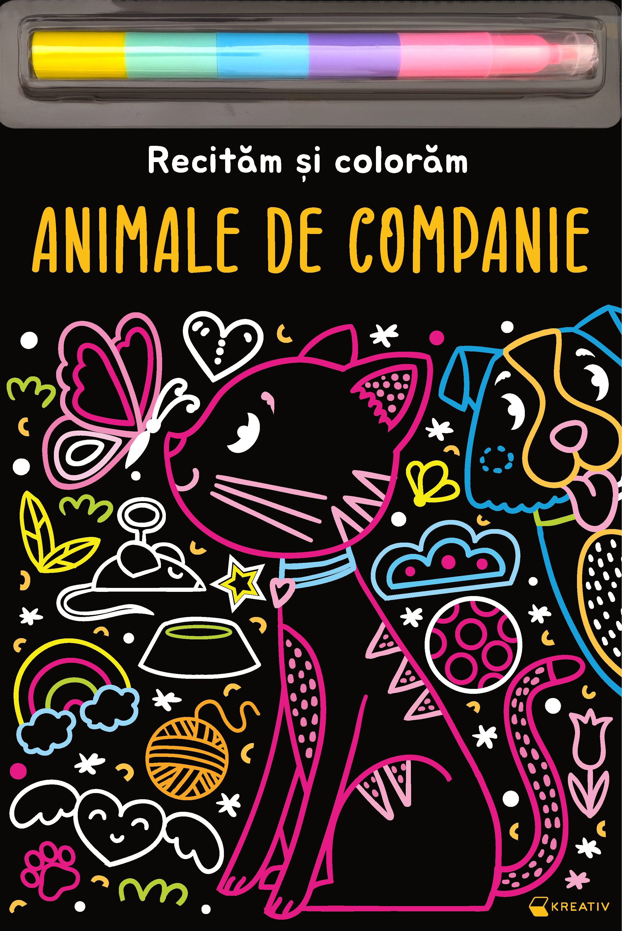 Animale de companie - Recităm și colorăm - *** | Libraria Sophia